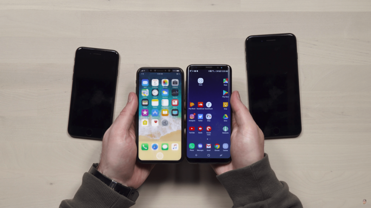 iPhone 8のモックアップを「iPhone 7/7 Plus」や「Galaxy S8」と比較した動画 | ゴリミー